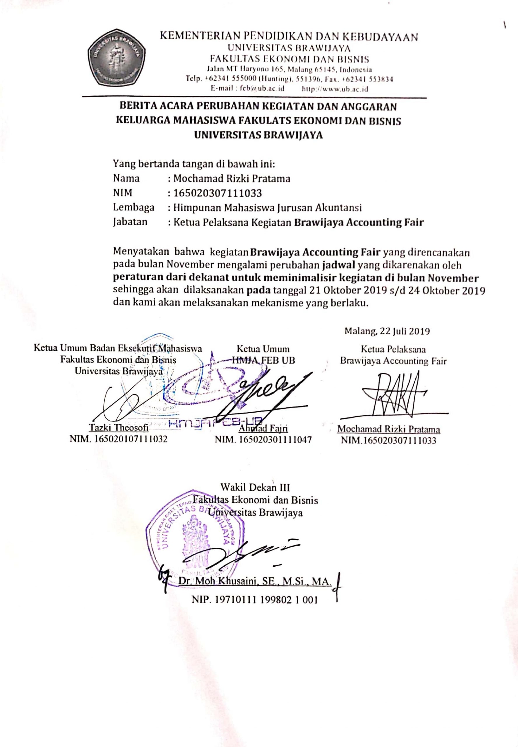Brawijaya Accounting Fair - Fakultas Ekonomi dan Bisnis Universitas ...