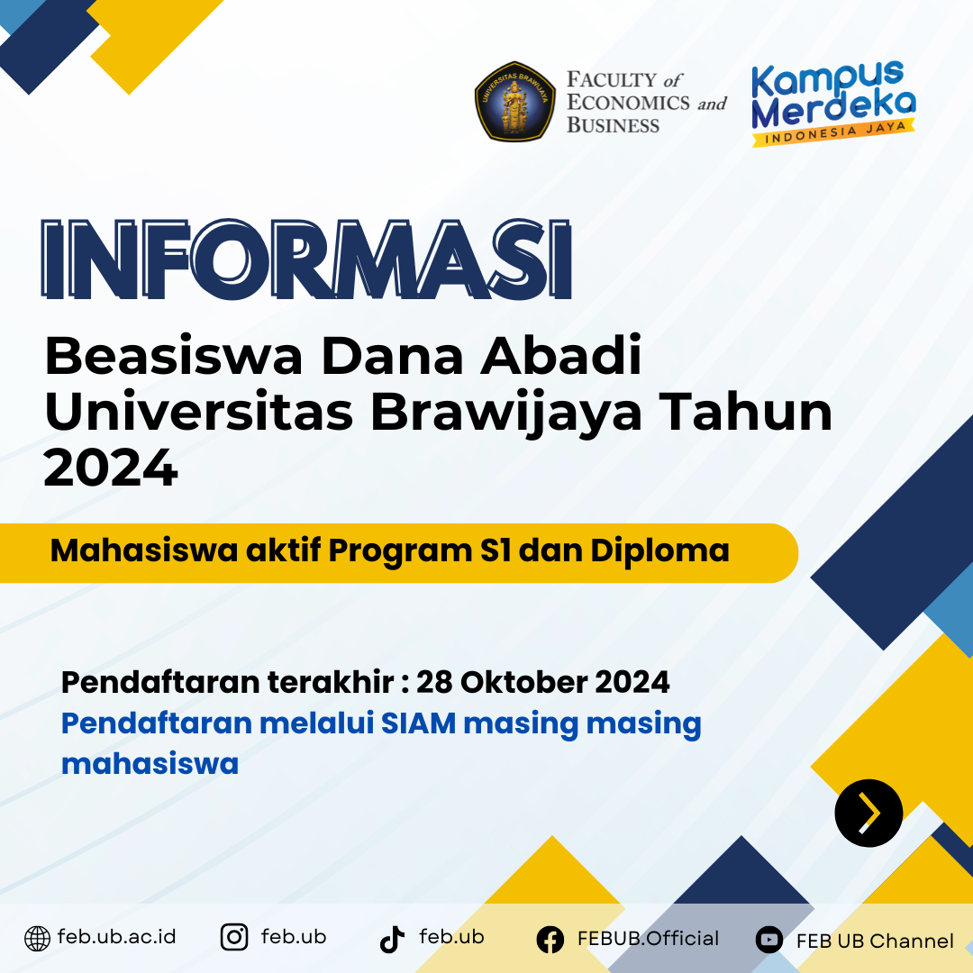 Beasiswa Dana Abadi Universitas Brawijaya Tahun 2024 - Fakultas Ekonomi ...