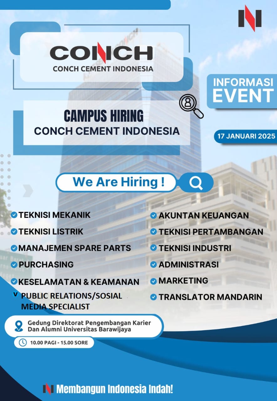 Campus Hiring "Conch Cement Indonesia" - Fakultas Ekonomi dan Bisnis ...