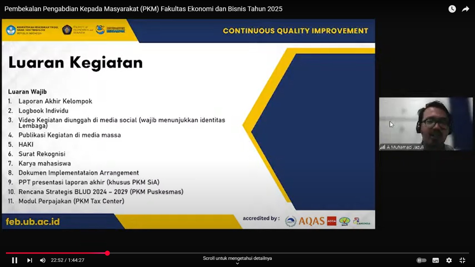 FEB UB Gelar Pembekalan PKM 2025, Mahasiswa Siap Berkontribusi di ...