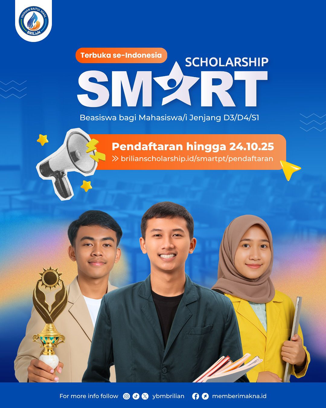 Informasi Pendaftaran Beasiswa SMART YBM BRILiaN - Fakultas Ekonomi dan ...